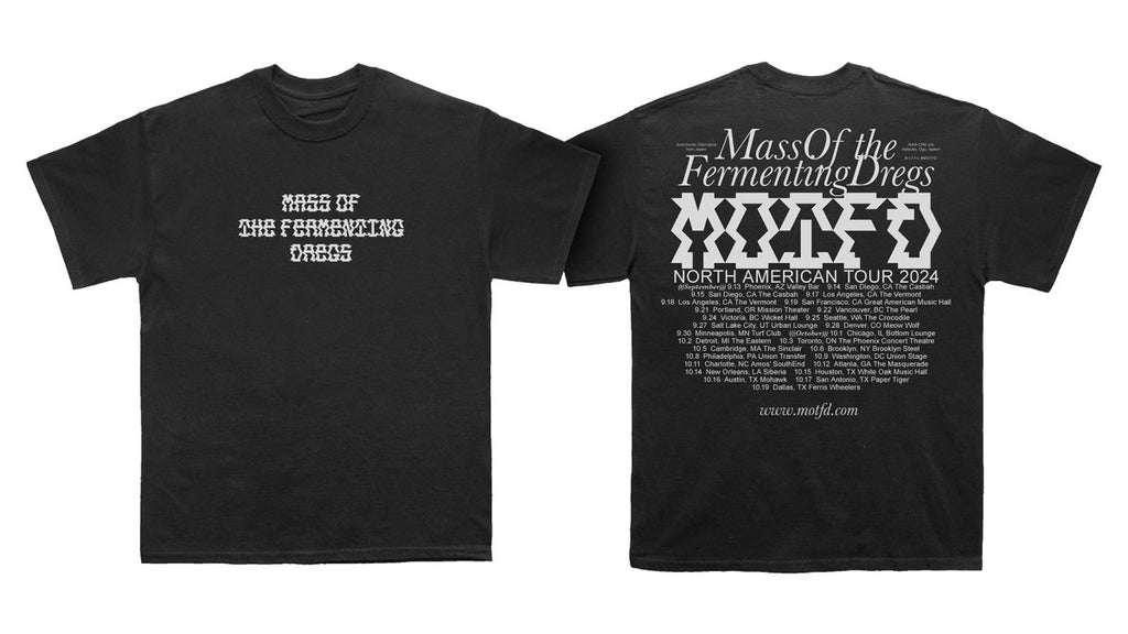 MOTFD 2024 Tour Dates Black T-Shirt – Clever Eagle Records