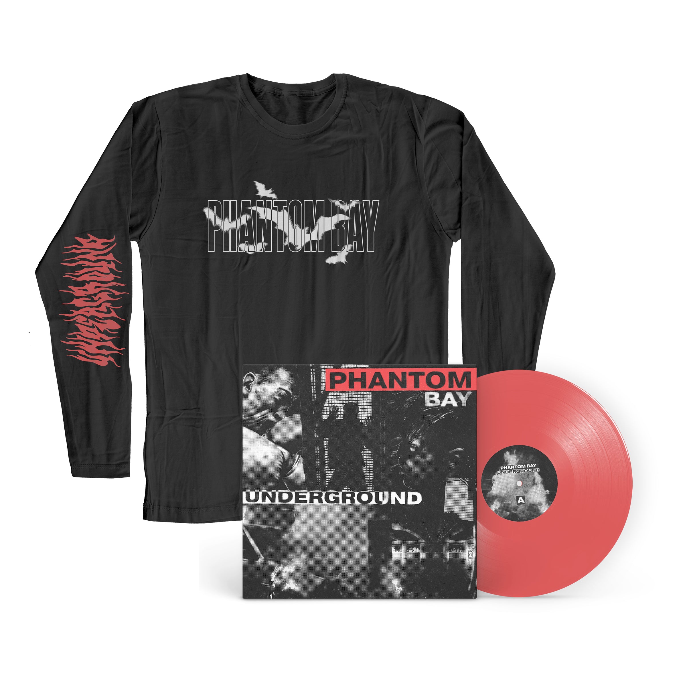 Phantom Bay - Bats - Long Sleeve – Clever Eagle Records